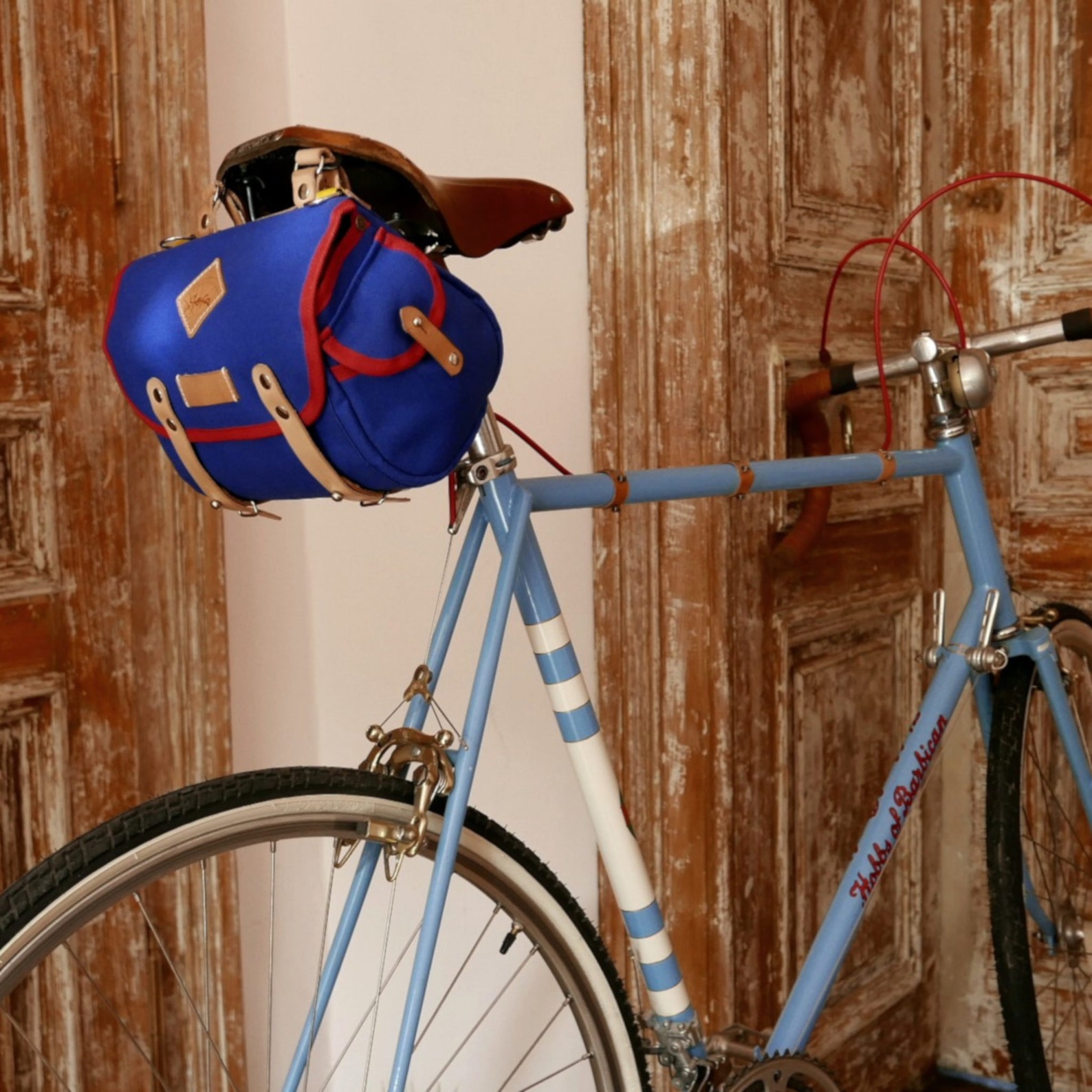 Large Saddle Bag, Canvas Bike Bag, Modern Retro Cycling Bag, Water ...