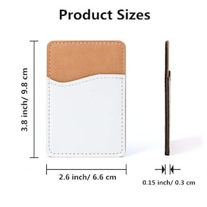 Sublimation Blank Phone Wallet Card Holder PU Leather Blanks - Etsy