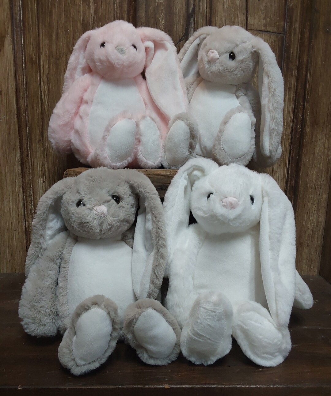 DIY Blank Bunny Plush Toy, Personalization Stuffed Animal, Sublimation ...