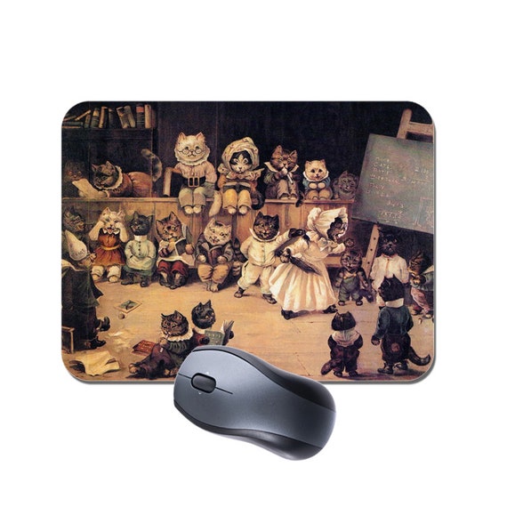 Louis Wain Mrs Tabitha's Cats Academy Mouse Mat Mousepad. - Etsy