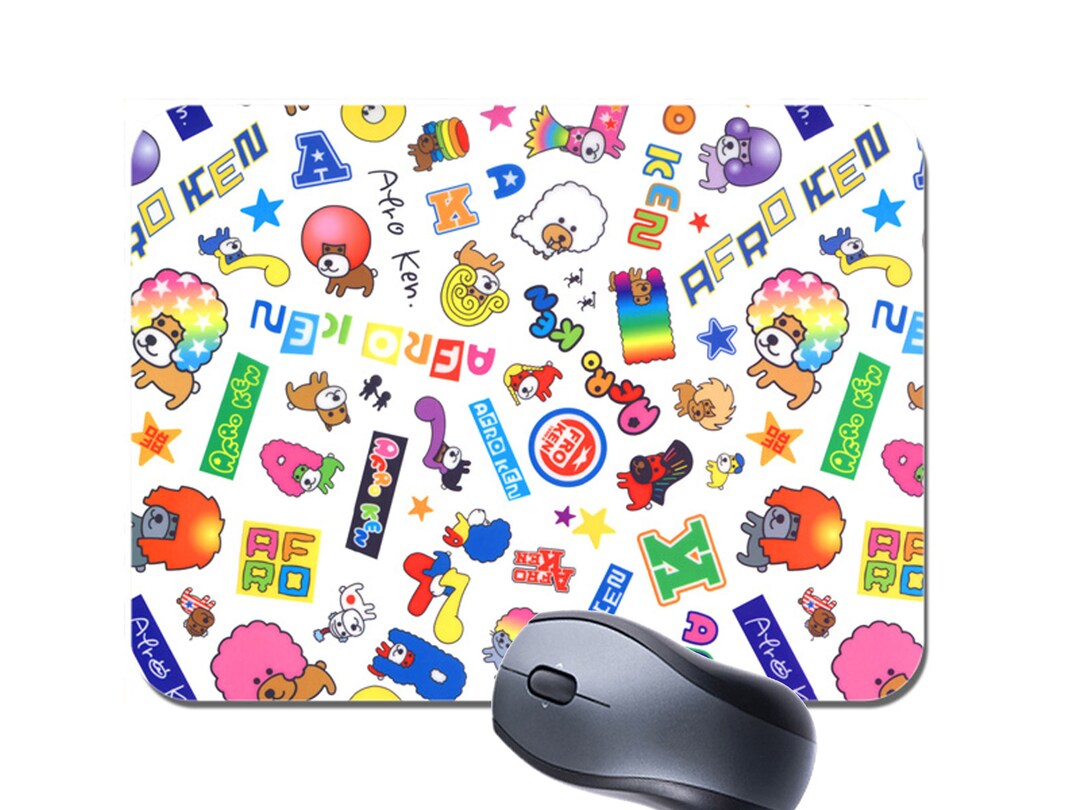 Afro Ken Kawaii Dog Mouse Mat. Japanese Cute Character Mousepad. Japan ...
