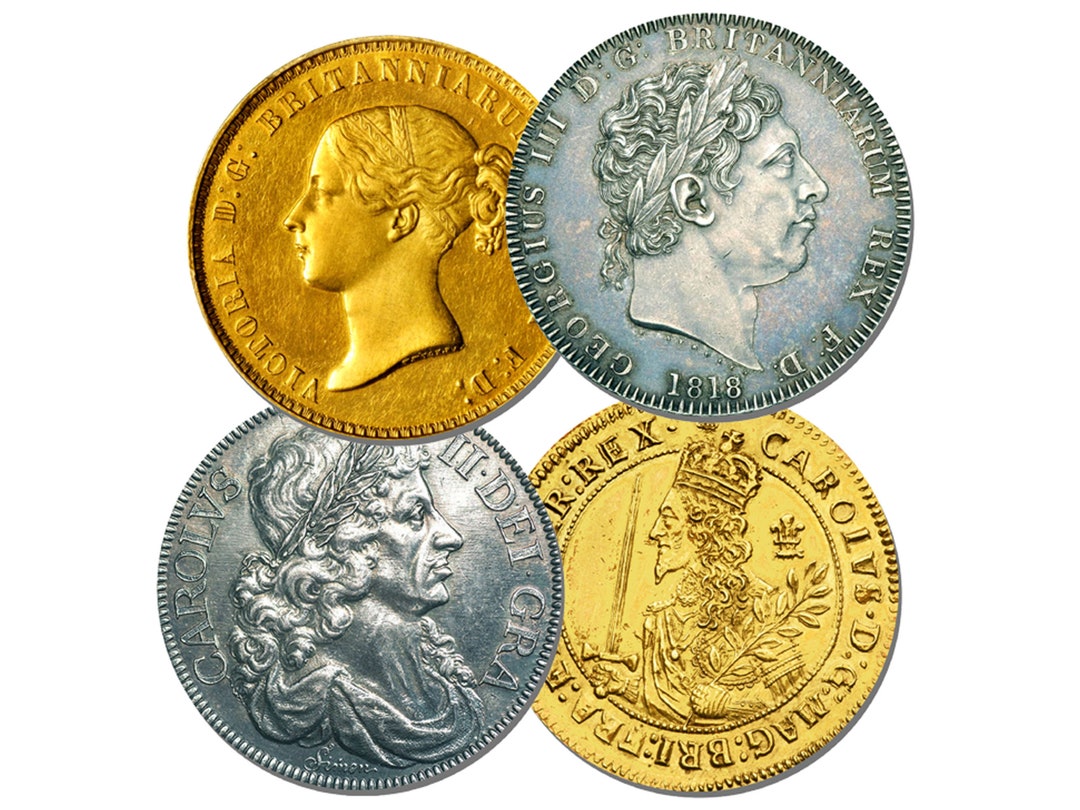 Rare British Coin Round Coasters Set of 4 – High Quality Cork Backed ...