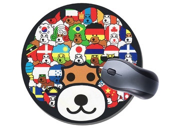 Afro Ken Kawaii Dog Mouse Mat. Japanese Cute Character | Etsy