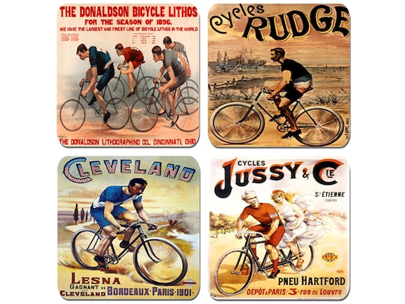 Bicycle drink coasters store