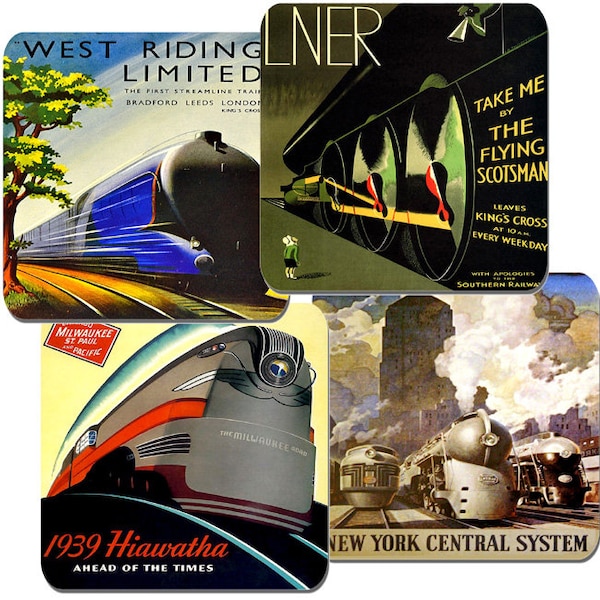 Art Deco Coasters - Etsy