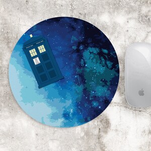 Doctor Who Mouse Pad Tardis Dr Who Mouse Pad Sci Fi for - Etsy