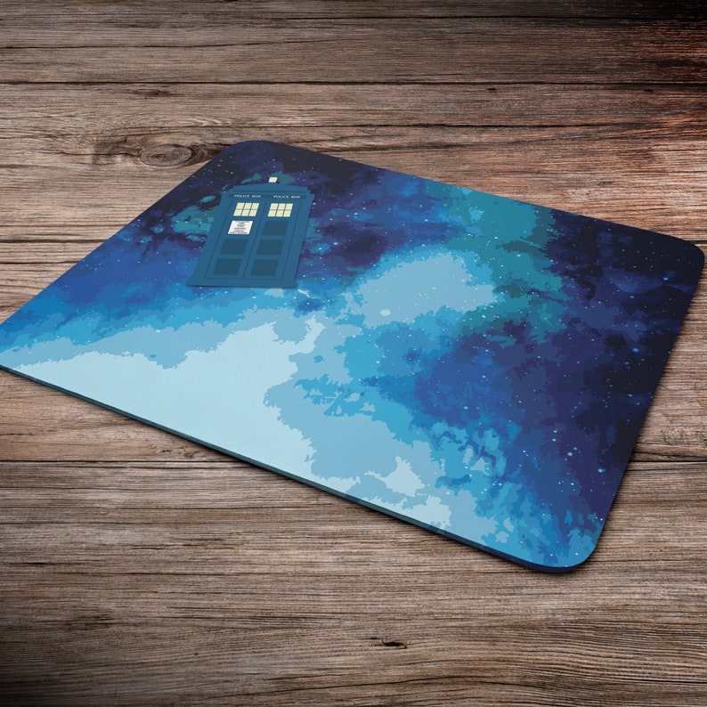 Doctor Who Mouse Pad Tardis Dr Who Mouse Pad Sci Fi for - Etsy