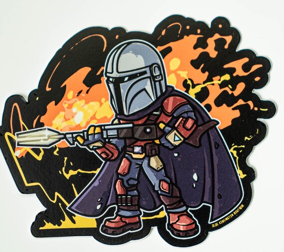 Mando Amban Sniper Rifle Blast Sticker | Etsy