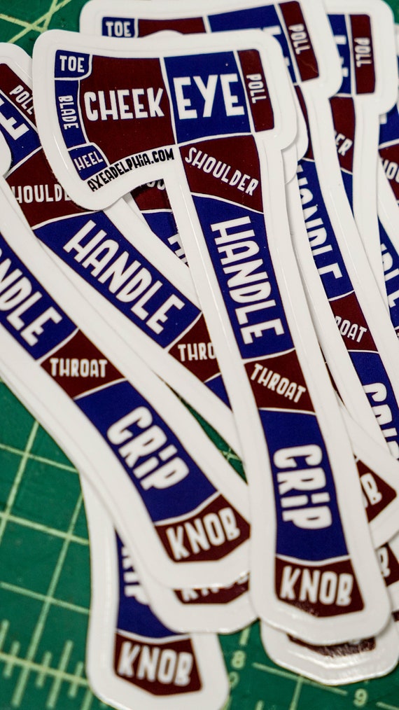 Axe Anatomy Sticker - Etsy