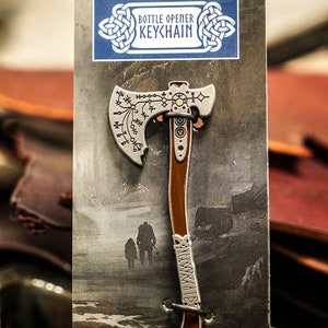 Kratos Leviathan Axe Bottle Opener Keychain - NOW DOUBLE SIDED - Etsy