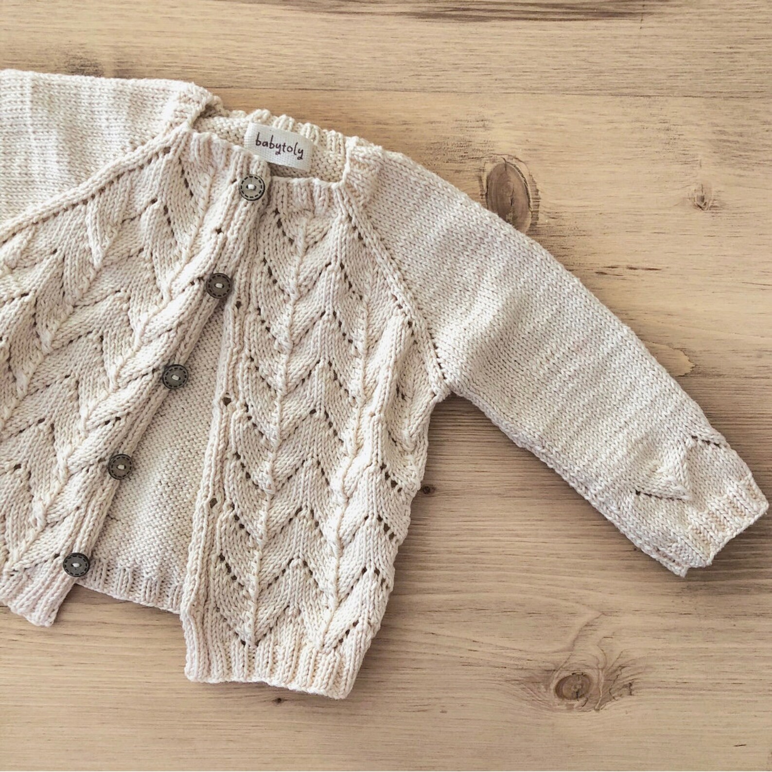 Hand Knitted Baby Cardigan Handmade Baby Cardigan 100% - Etsy