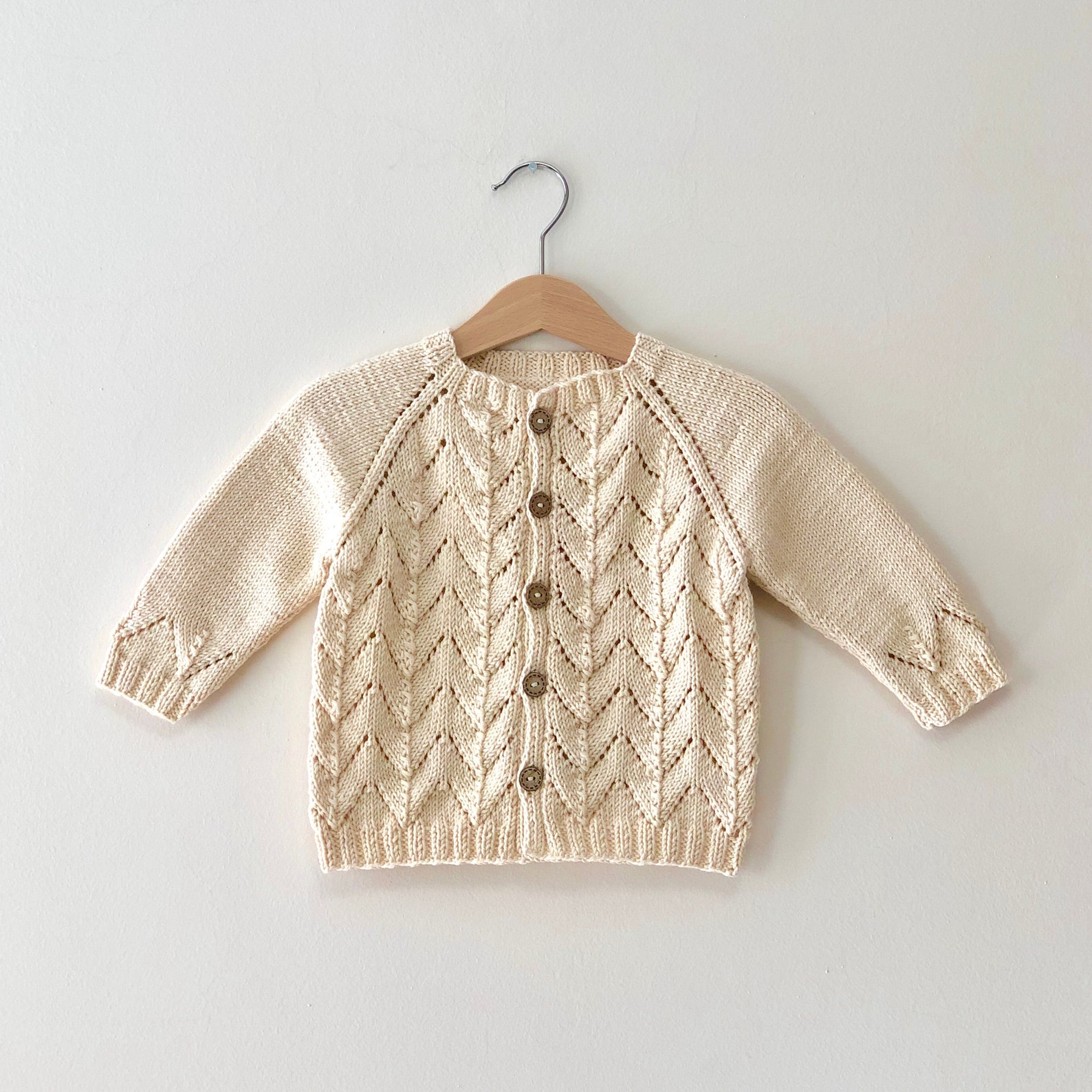 Hand Knitted Baby Cardigan Handmade Baby Cardigan 100% - Etsy