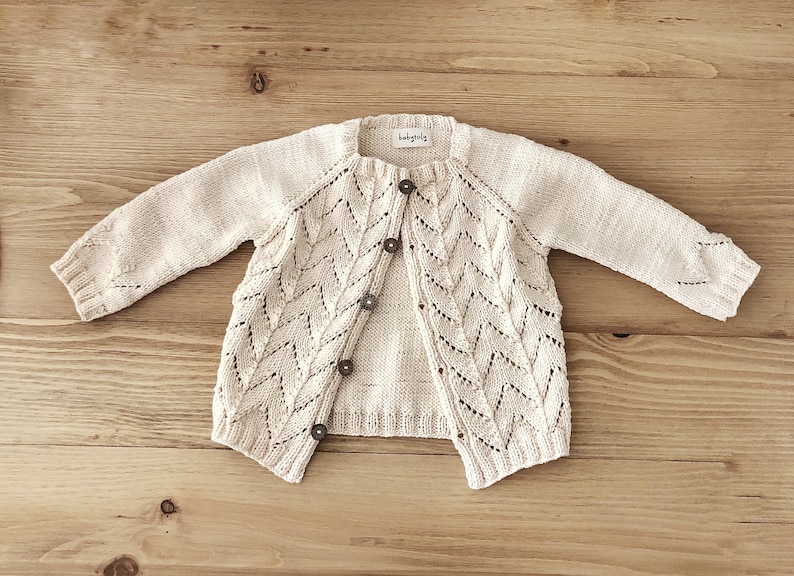 Hand Knitted Baby Cardigan Handmade Baby Cardigan 100% - Etsy