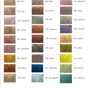 Organic Cotton Yarn 50 Gr 1.76 Oz 105 Mt 115 Yrd Super - Etsy