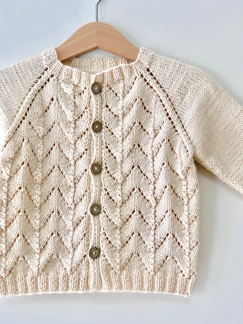 Hand Knitted Baby Cardigan Handmade Baby Cardigan 100% - Etsy