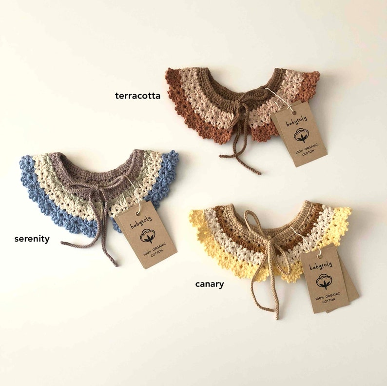 Handmade Kids Crochet Collars - Crochet Collar Baby / Kids - Handmade ...