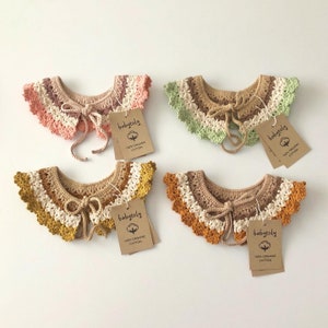 Handmade Kids Crochet Collars - Crochet Collar Baby / Kids - Handmade ...