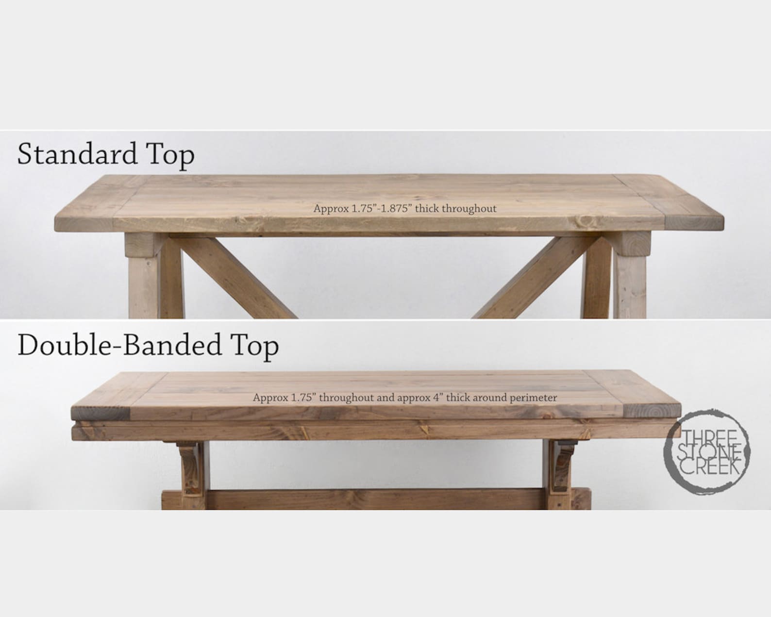 Hourglass Base Trestle Dining Table Three Stone Creek - Etsy