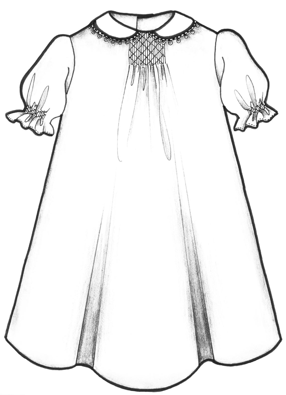 Smocked Baby Daygown PDF Sewing Pattern by Trudy - Etsy Canada