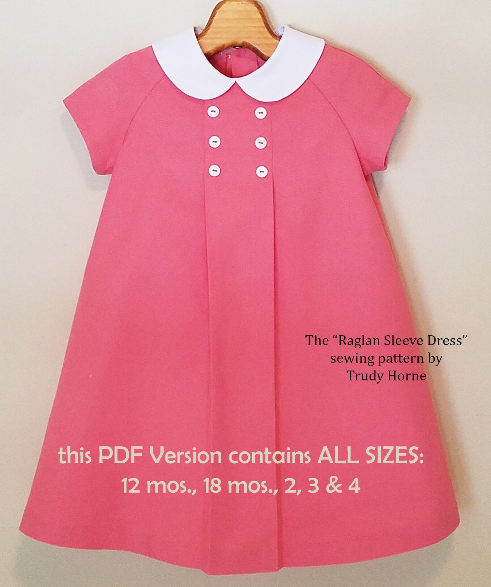 The Raglan Sleeve Dress PDF All Sizes - Etsy