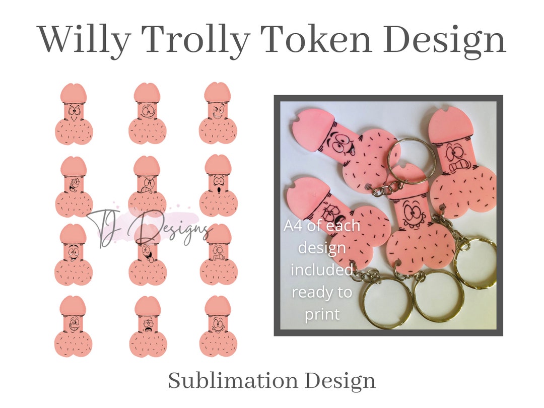 Trolley Token Sublimation Printable Design Fun Willy Design - Etsy Hong ...