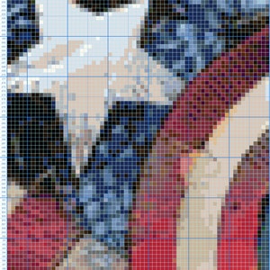 Marvel Universe Civil War Cross Stitch Pattern | Superhero Cross Stitch ...