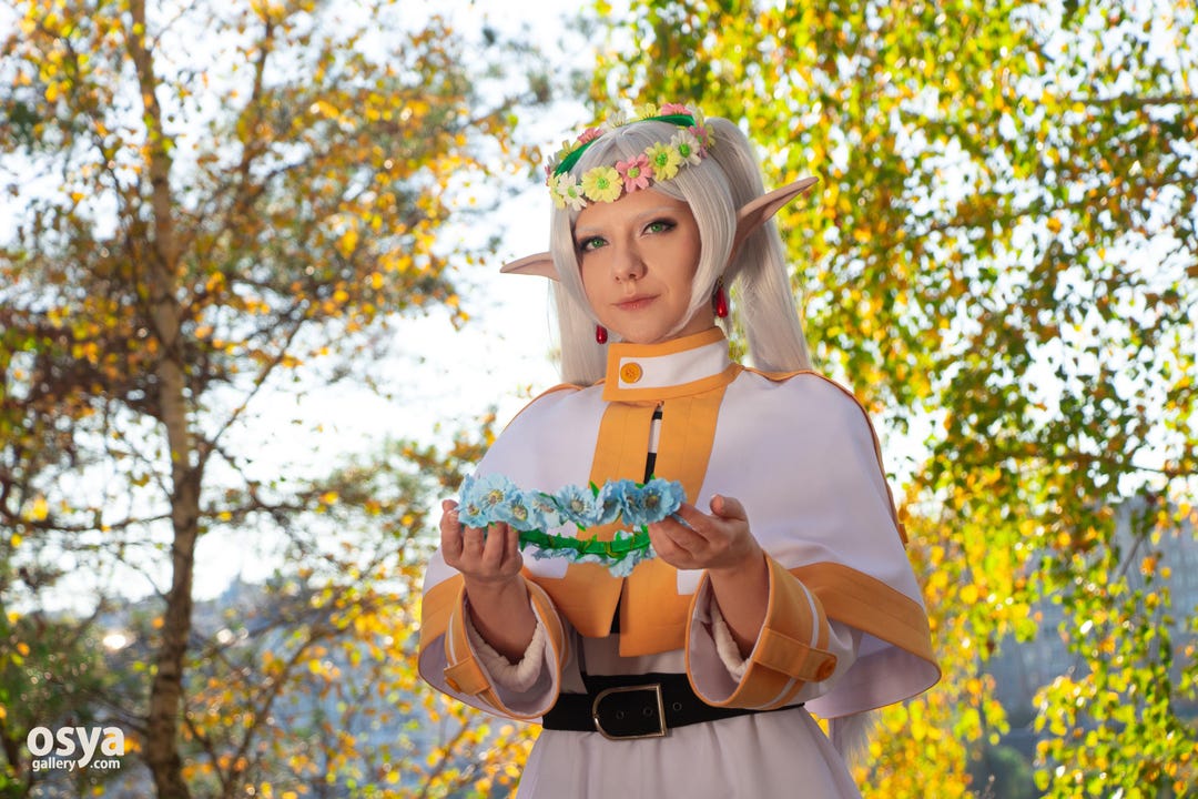 Frieren Flower Crown Wreath for Cosplay: Sousou No Frieren - Etsy