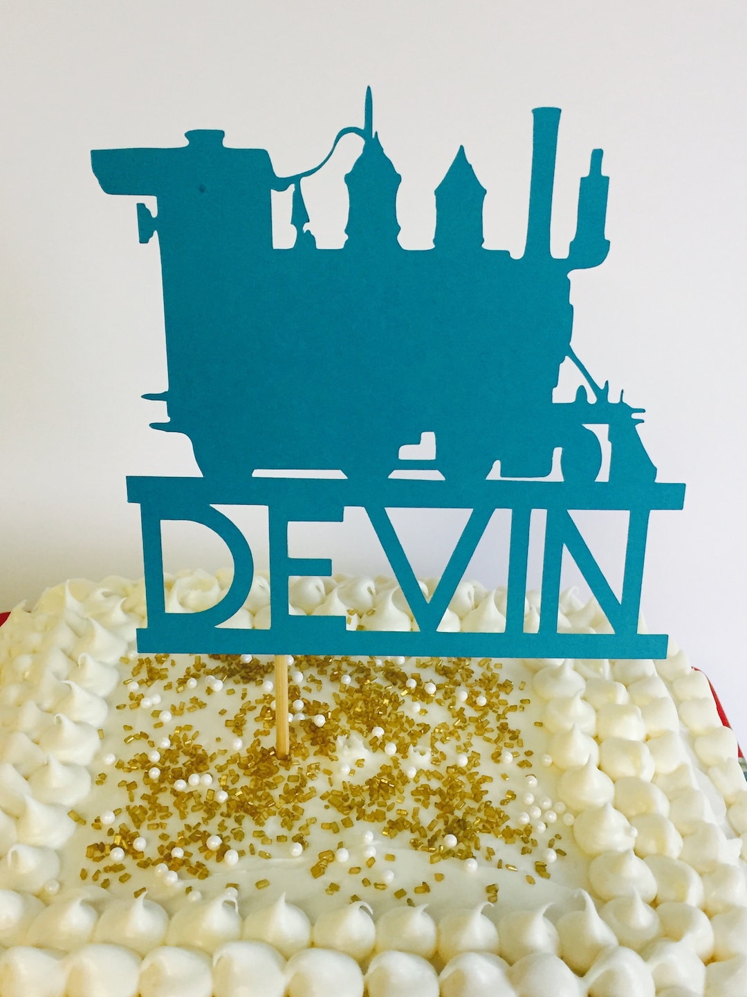 Custom Made Train Cake Topper-birthday Cake Topper - Etsy