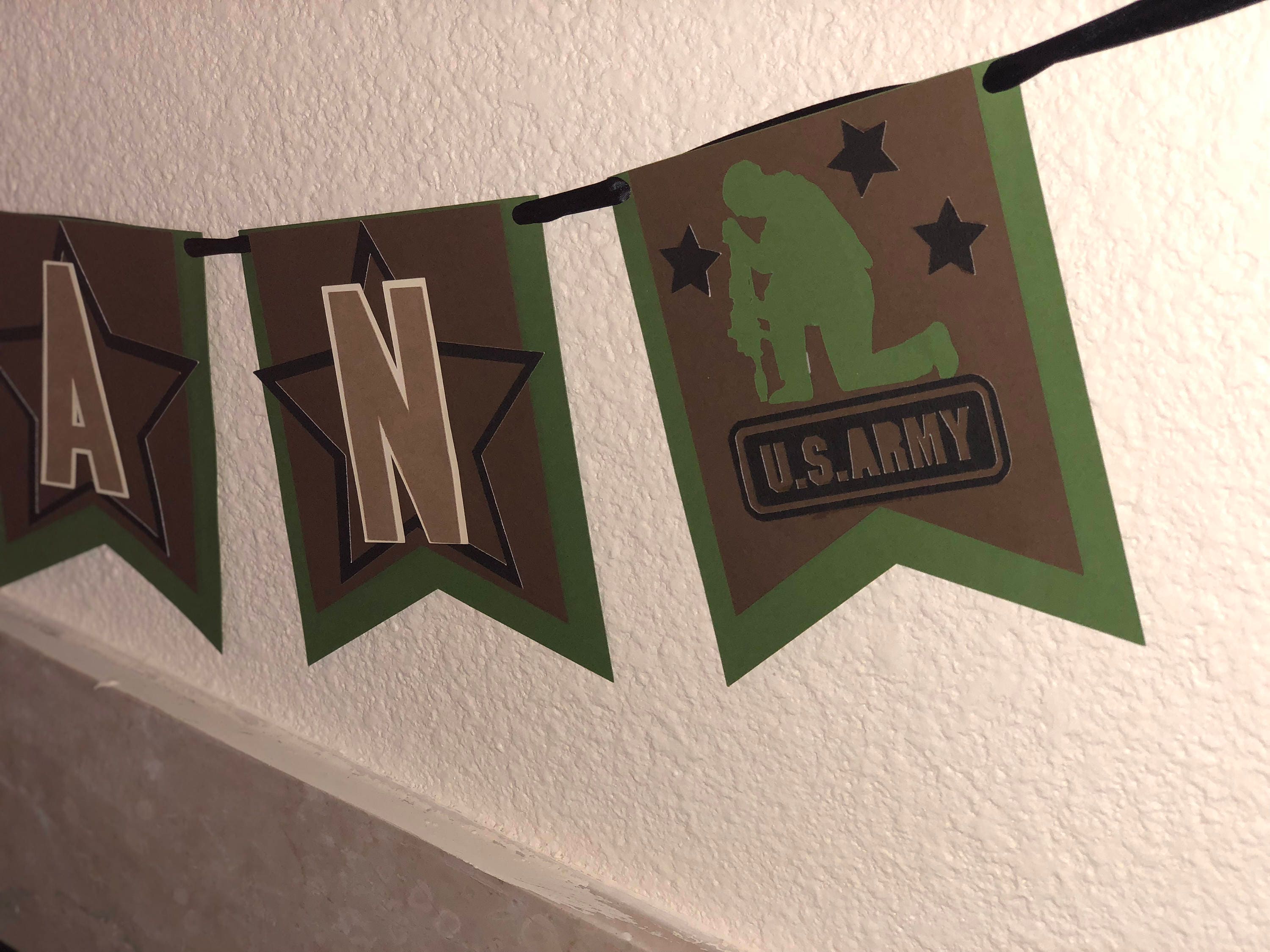 Army Party Decorations, Army Party Decor, Army Banner - Etsy