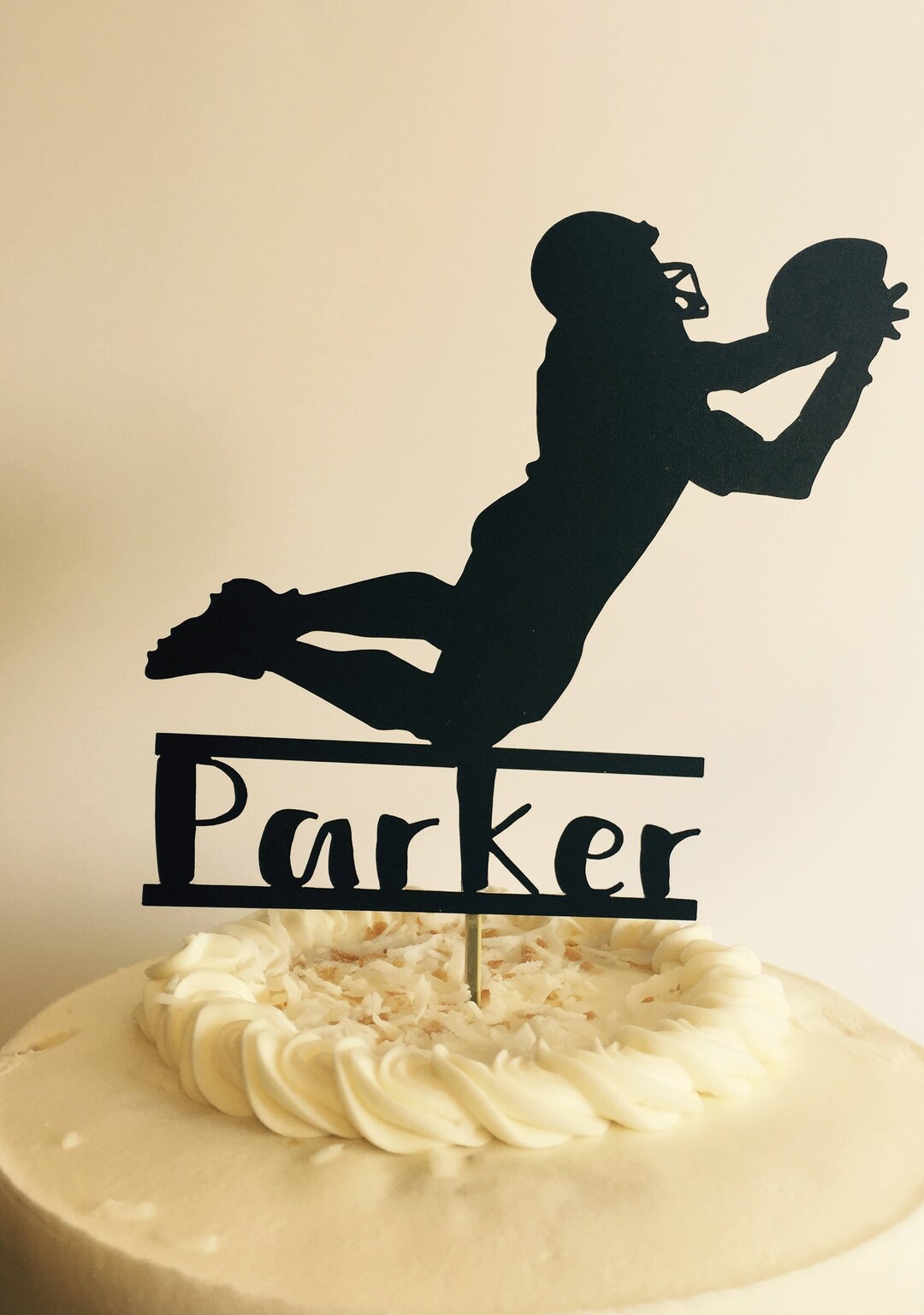 Custom Made Football Cake Topper-birthday Cake Topper - Etsy