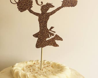 Custom Cheerleader Cake Topper, Cheerleader Cake Topper, Personalized ...