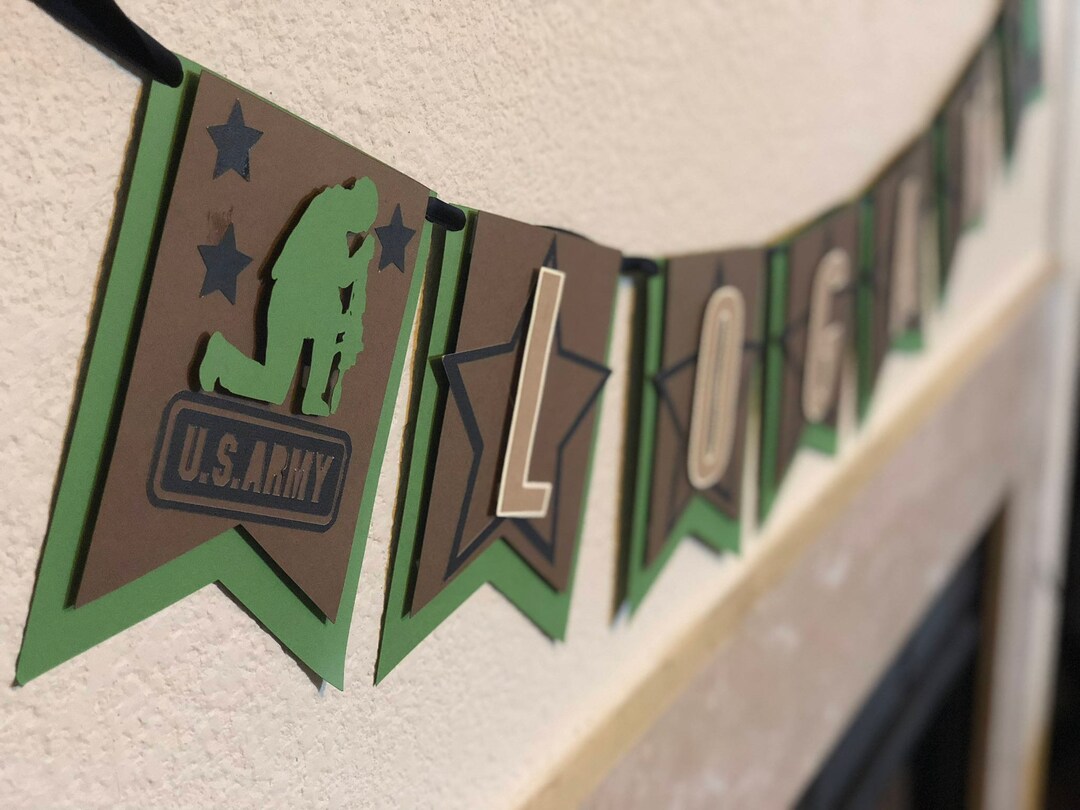 Army Party Decorations, Army Party Decor, Army Banner - Etsy