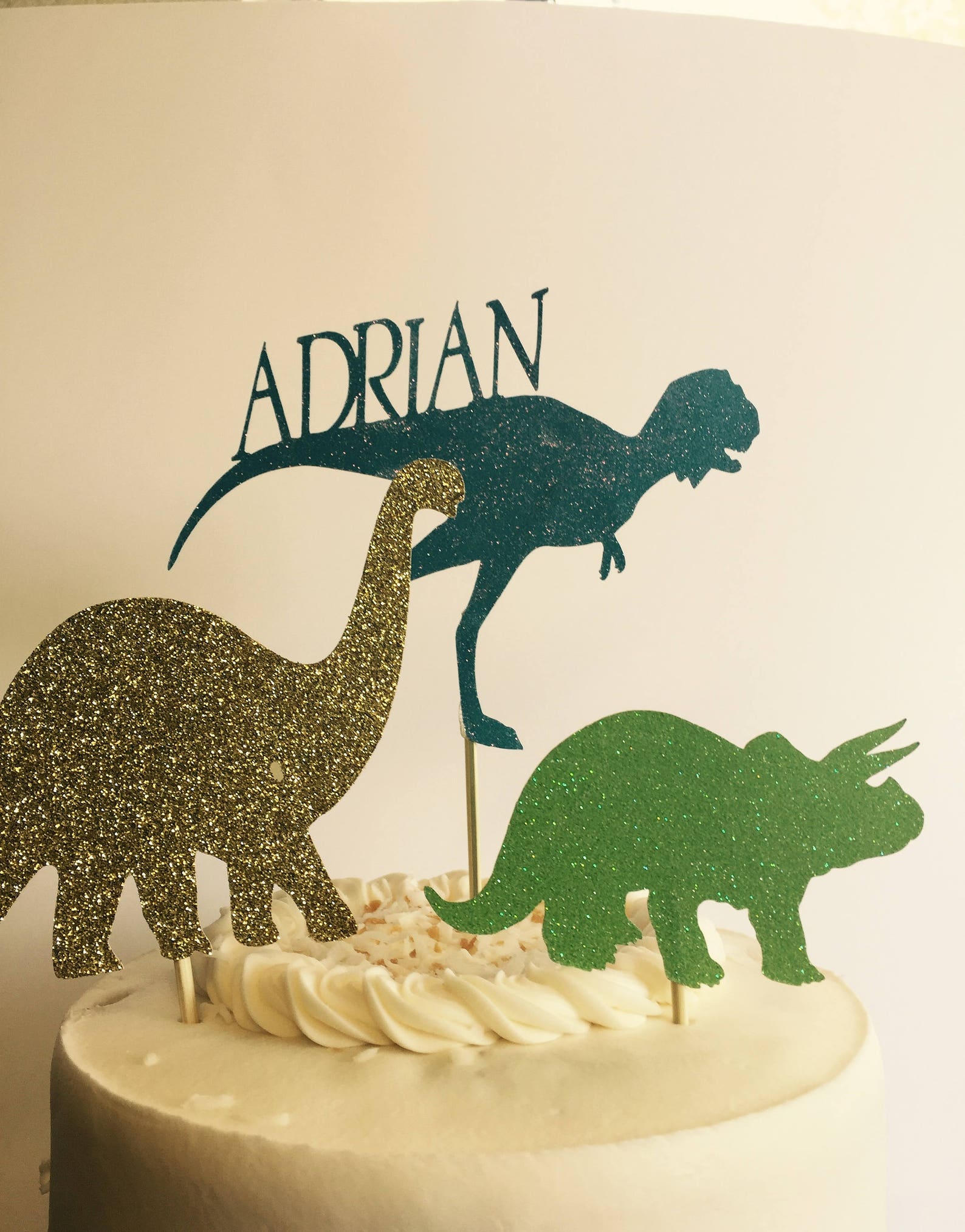Custom Made Dinosaur Cake Topper-birthday Cake Topper - Etsy