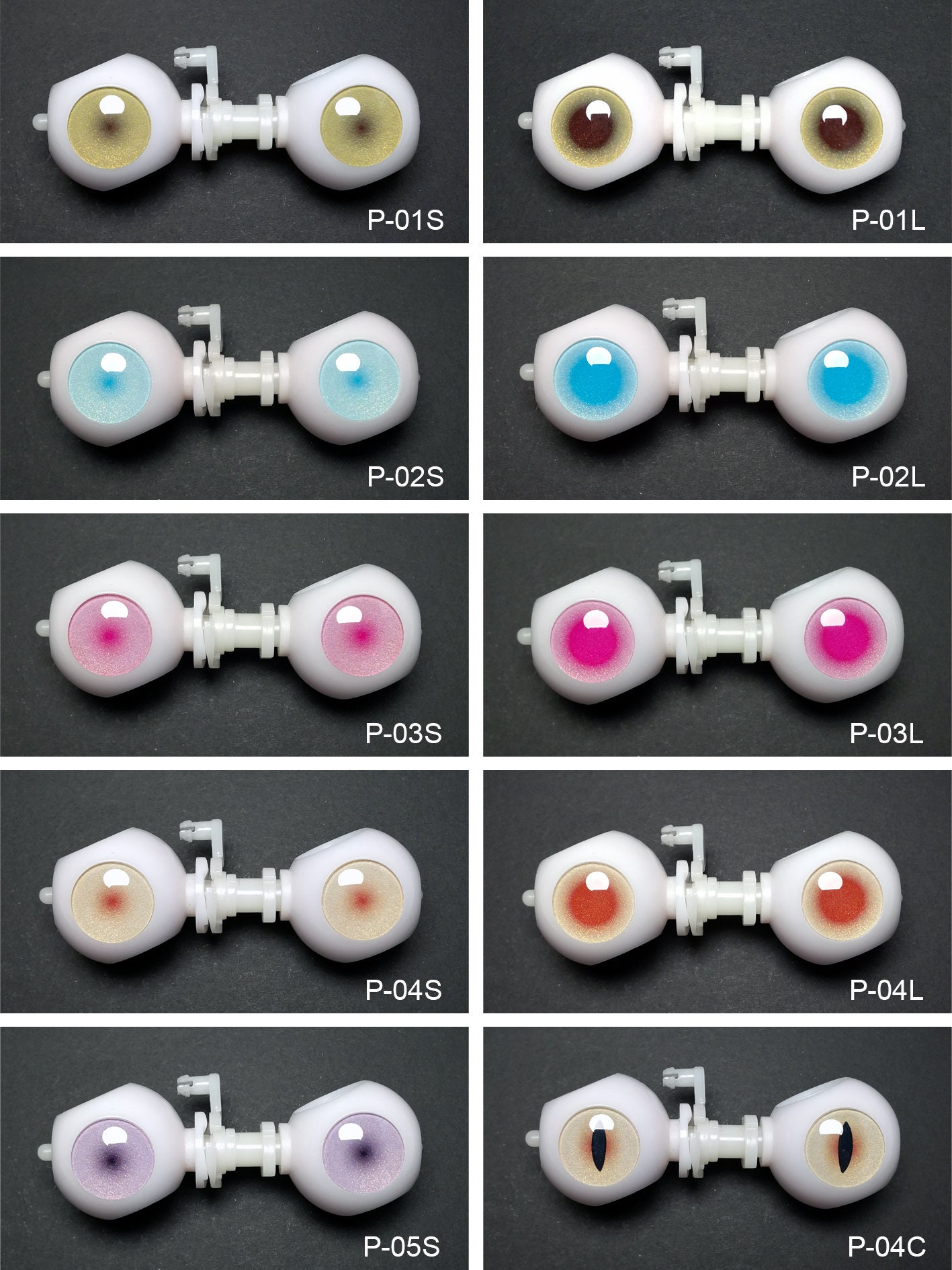 Blythe Colorful Gradient Glass Eye Chips - 14mm CG-1 - Etsy