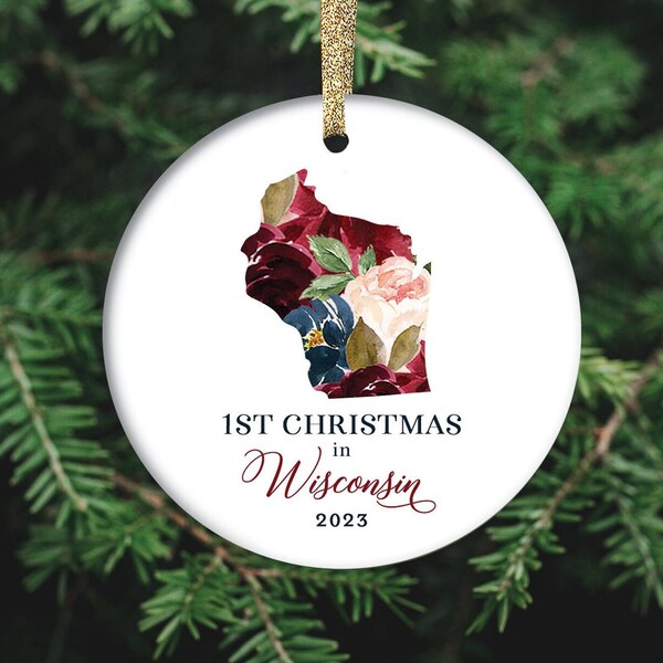 Wisconsin Ornament - Etsy
