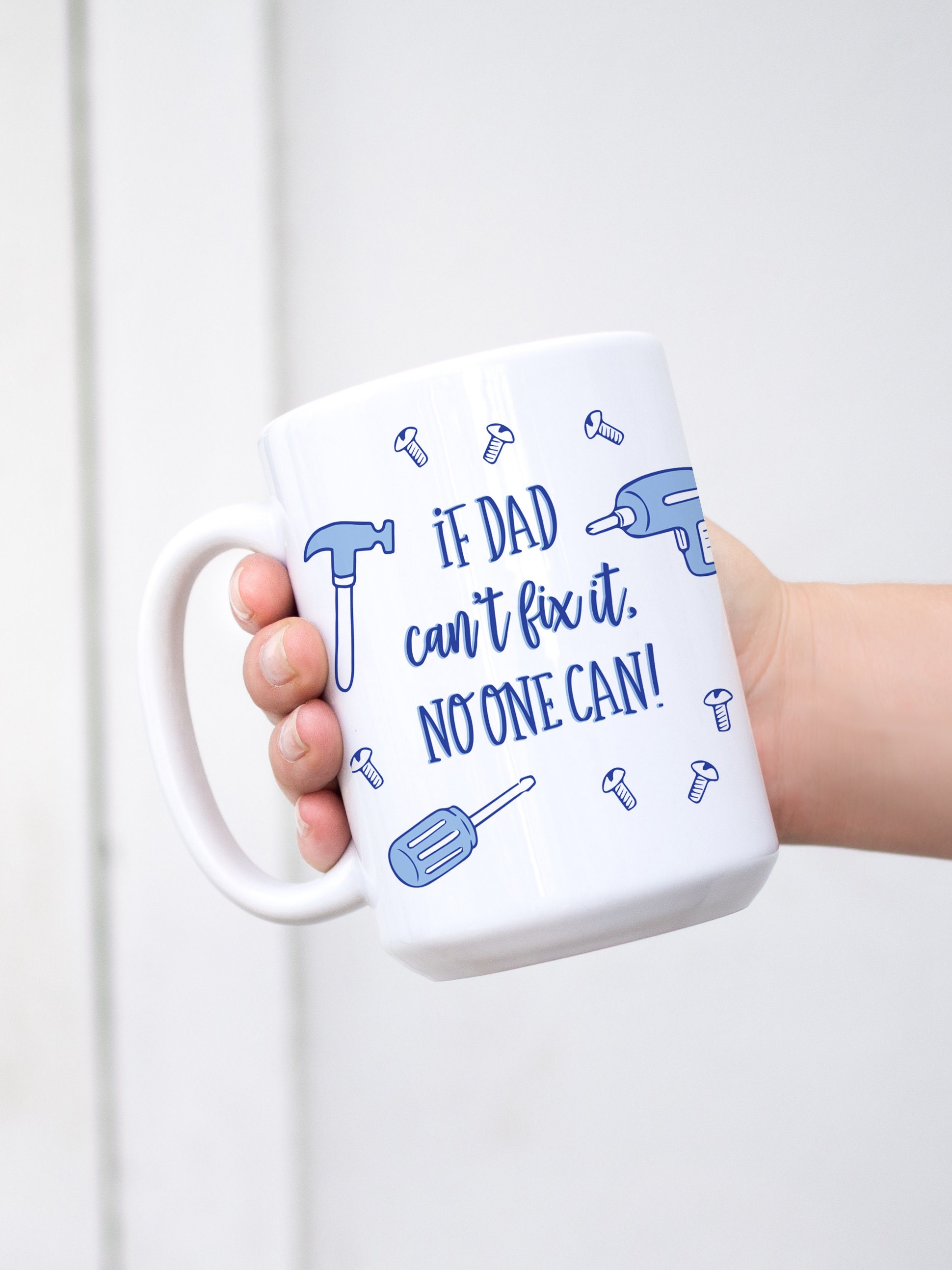 Handy Daddy Fathers Day Gift From Son to Dad Handyman Mug | Etsy