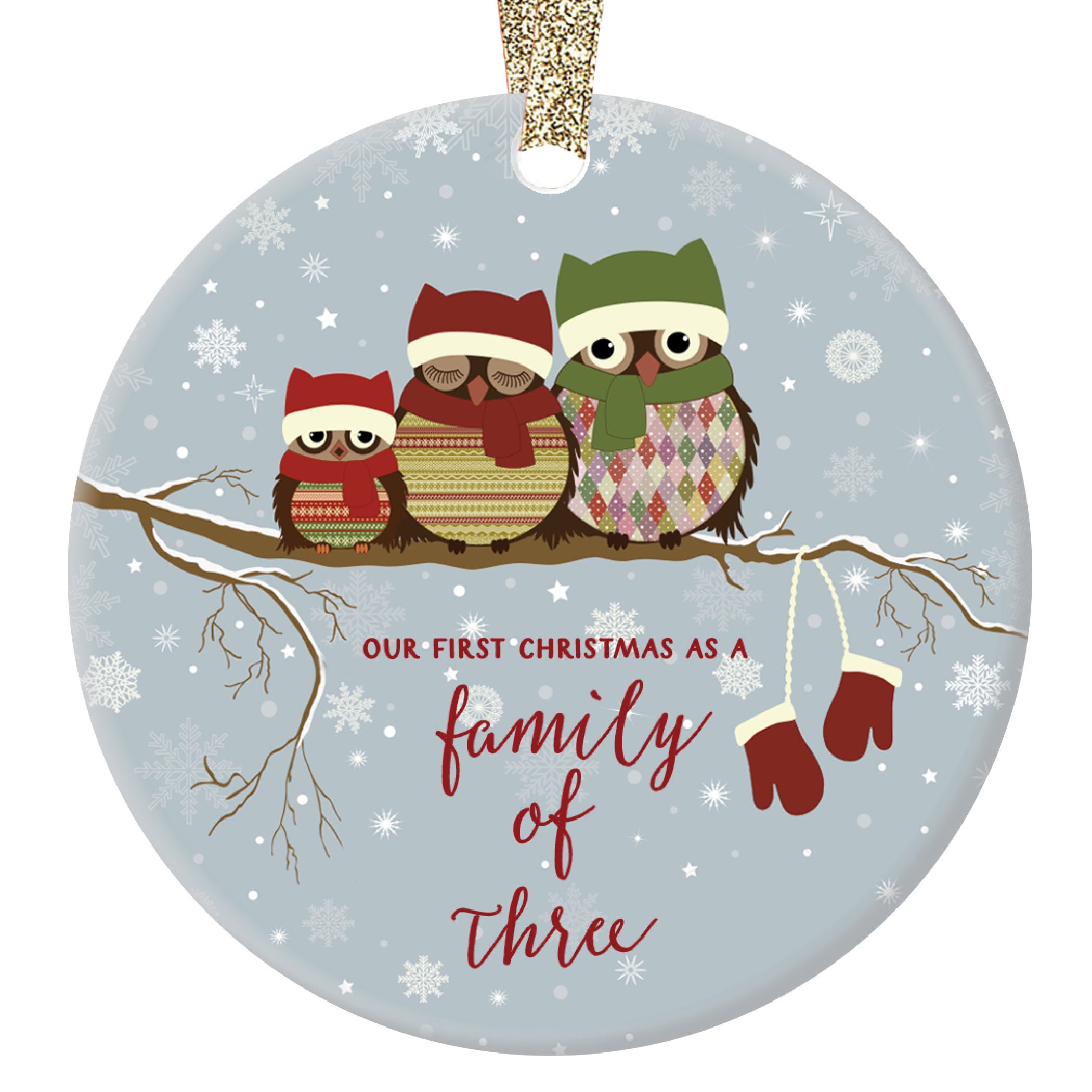 Our First Christmas as a Family of Three Mommy & Daddy - Etsy