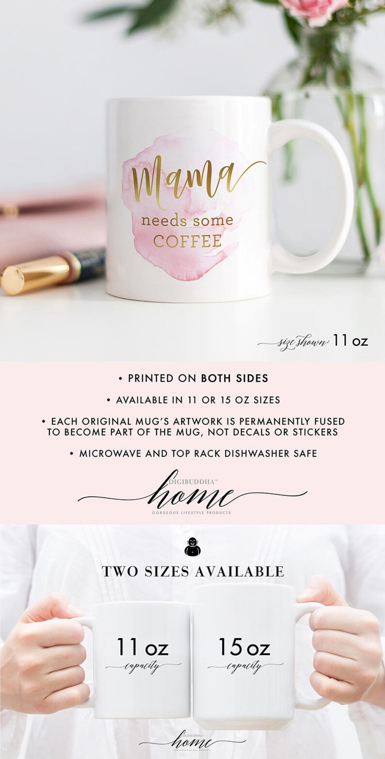 Mama Needs Some Coffee Mug Coffee Mug for Her Coffee Lover - Etsy