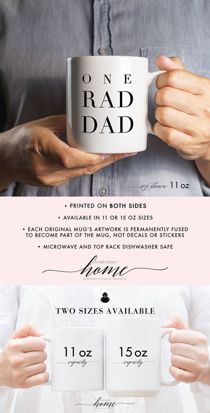 One Rad Dad Mug Gift for Dad Mug for Dad Gifts for Him - Etsy