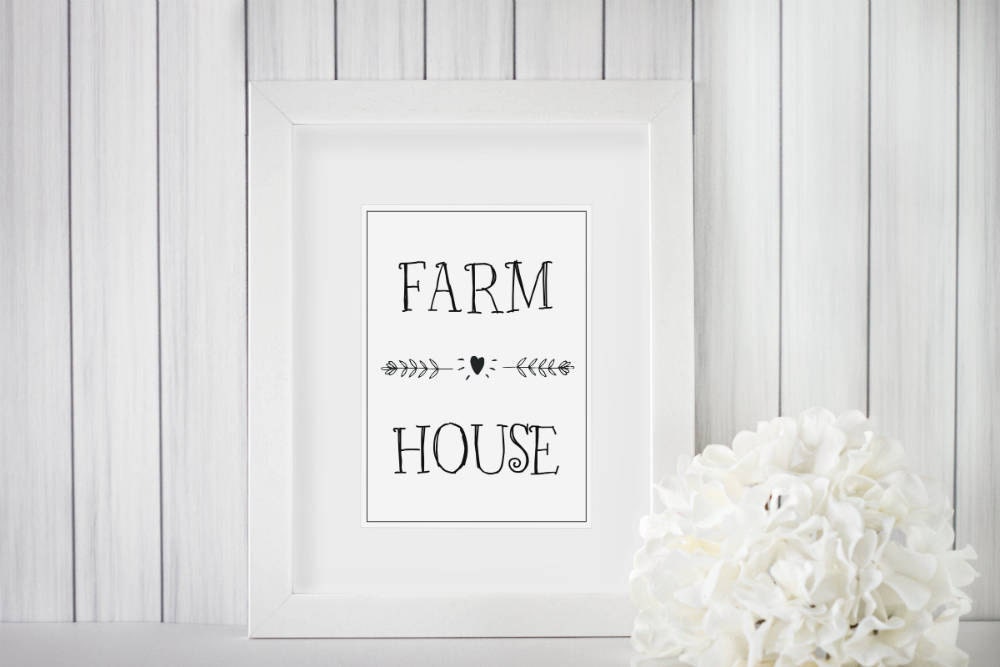 Farm House Printable | Farm House Decor | Wall Art | Digital Print ...