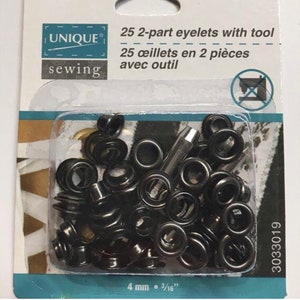 25 Piece per Package - 2 Part Eyelet Kit With Tool - 4mm Eyelet Kit, 3/ ...