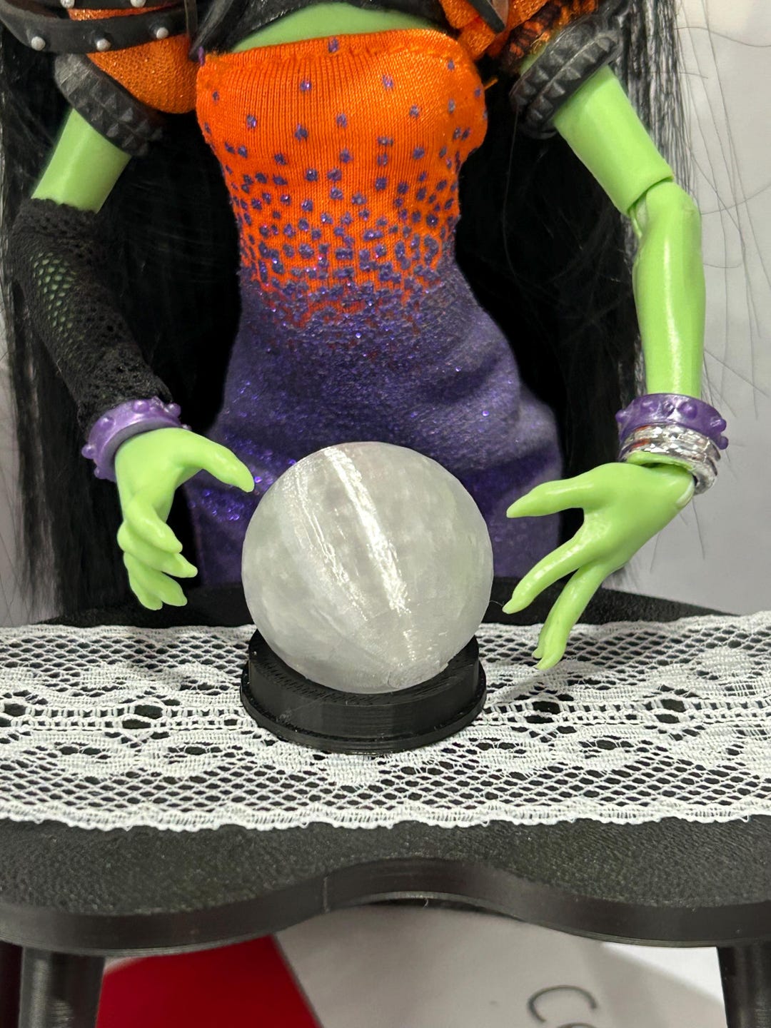 Miniature Crystal Ball and Stand for Your Doll Display, Playscale ...
