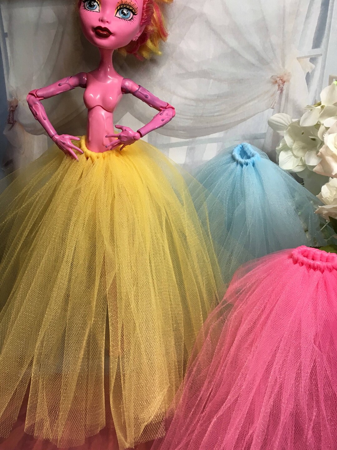BASICS Collection - 16-17" Doll Tutu - Strand Tulle Tutu Skirt ...