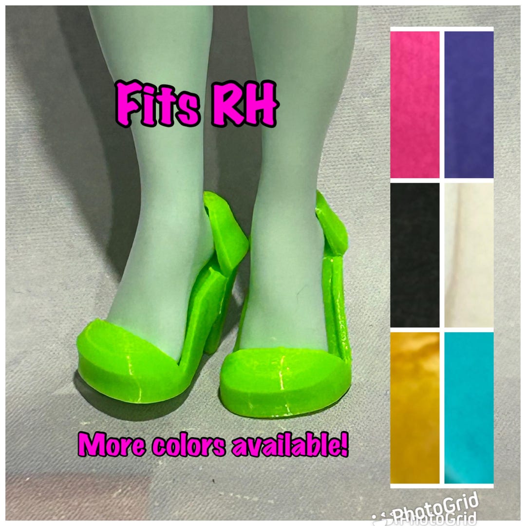 Basic Heels for Your 10" RH/SH Fashion Dolls, Rainbow Doll Shoes ...