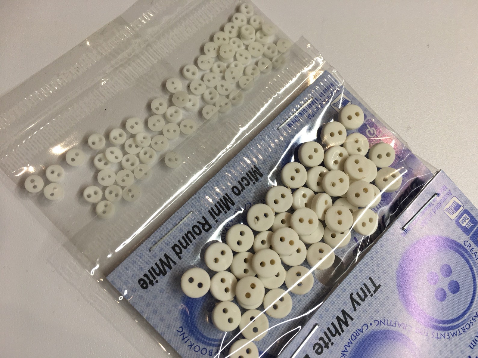 Tiny White OR Black Buttons OR Micro Mini White Black or - Etsy Canada