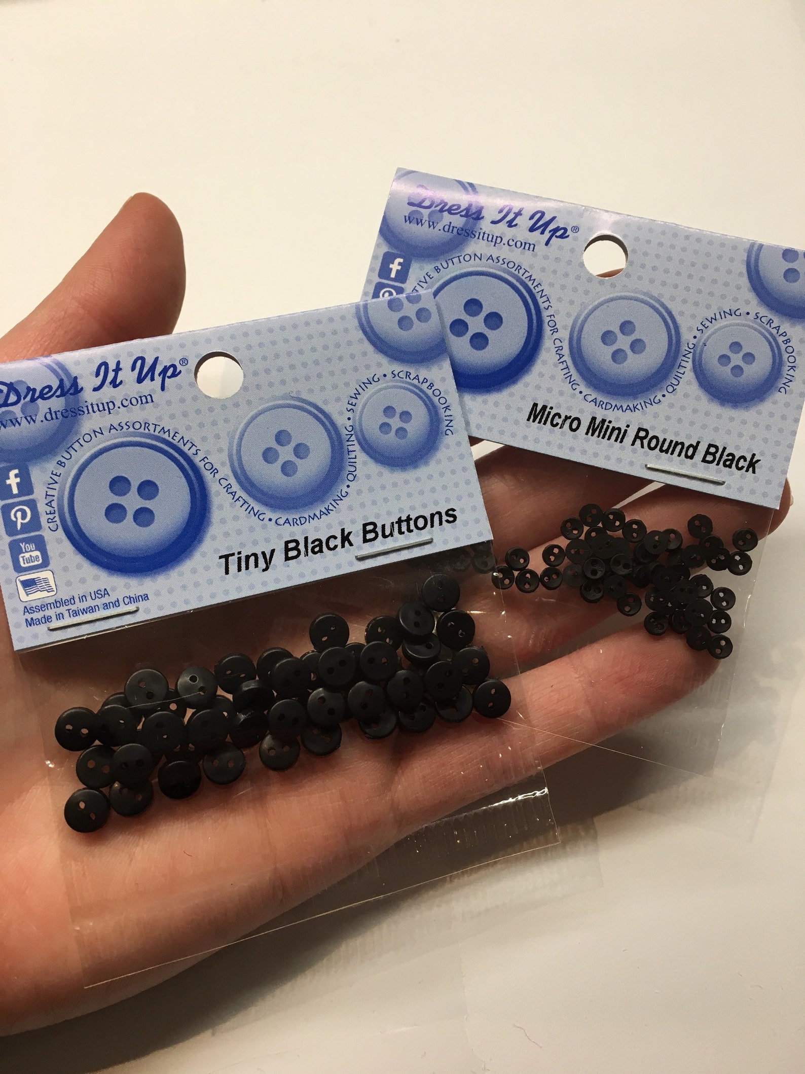 Tiny White OR Black Buttons OR Micro Mini White Black or - Etsy Canada