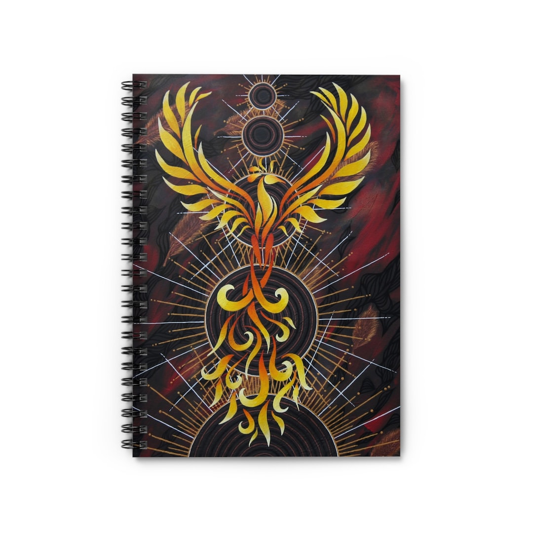 Phoenix Spiral Notebook - Ruled Line - Etsy