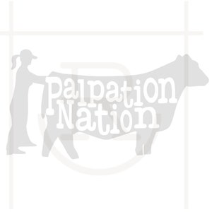 Commercial Use Palpation Nation Graphic // Cattle Preg Check Graphic ...