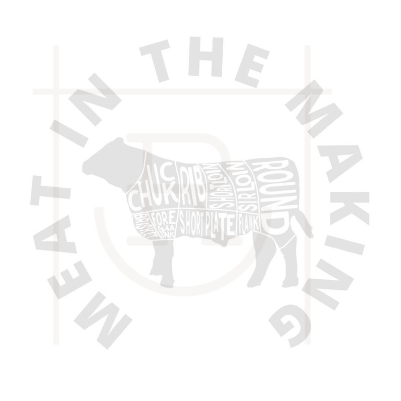 Meat in the Making // Eat Beef // Support Ranchers // American - Etsy