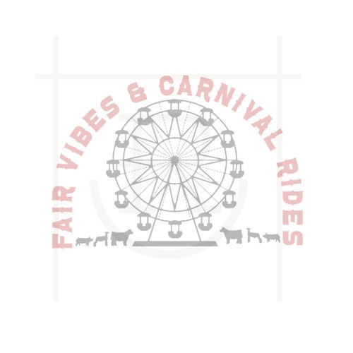 Commercial Use Fair Vibes & Carnival Rides Graphic // County - Etsy